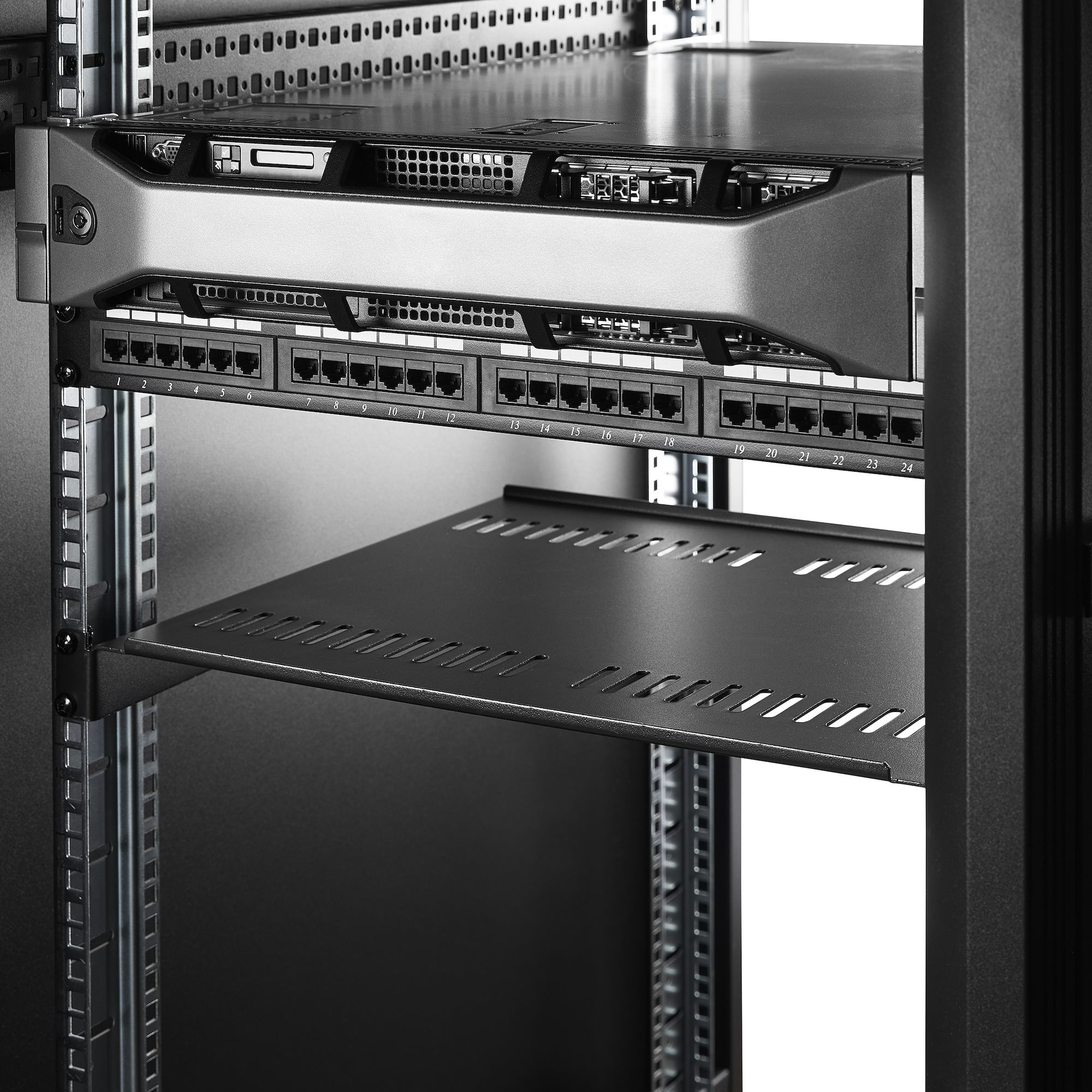 StarTech.com Ripiano rack per server 1U, ripiano a sbalzo ventilato per ...
